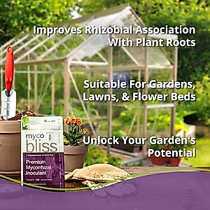 Myco Bliss Powder (2lbs) - 5 Strain Mycorrhizal Inoculant with 1,000 Propagules per Gram - Highly Concentrated Mycorrhizae for Plants, Potting Soil, Indoor Plants, Outdoor Plants, & Houseplants