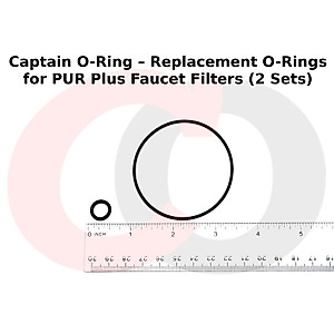 Captain O-Ring – Replacement O-Rings for PUR Plus Sink Faucet Filters (2 Sets)