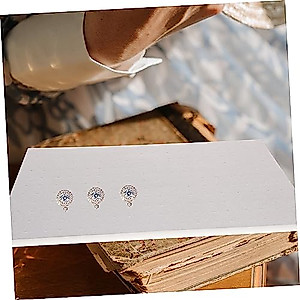 LIFKOME 5pcs Box Ring Tray Core Ring Display Pads Ring Inserts for Loose Rings Ornament Earrings Black Ring Insert Ornament Tray Drawer Liner Ear Stud Pad Accessories Sponge Travel Jewelry