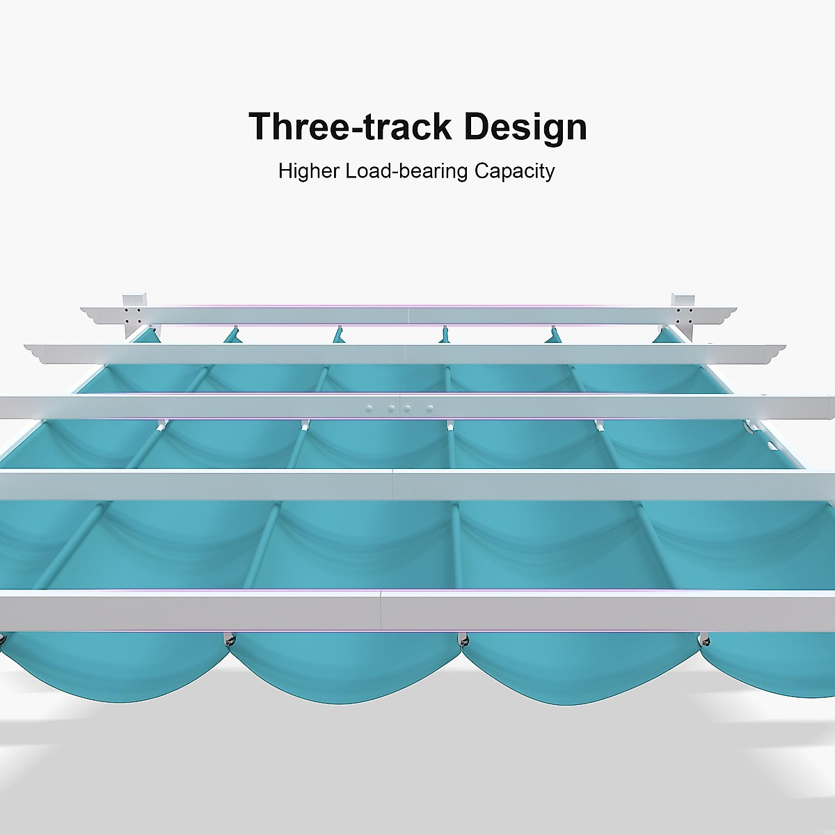 PURPLE LEAF 10' x 13' Outdoor Retractable Pergola Aluminum with Sun Shade Canopy DIY Patio Modern Heavy-Duty Brown Shelter for Garden Yard Pavilion Grape Trellis Porch, Beige