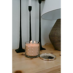 Gold Canyon™ - Cinnamon Vanilla Scented Candle, Three-Wick, Heritage Diamond-Cut Glass Jar, New & Improved Look 2022