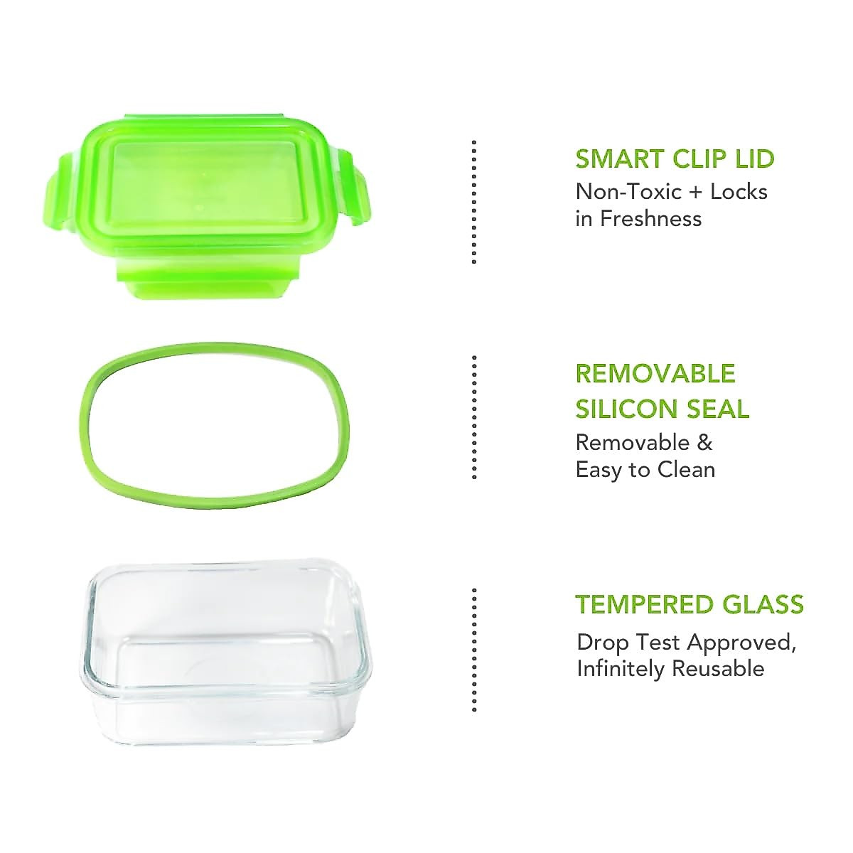 Wean Green Wean Tubs 5 oz/150ml Baby Food Glass Containers - Carrot (Set of 4)