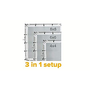 Glide Gear BFS 100 Photography Video Butterfly Frame 3 in 1 Collapsible Light Silk Scrim Lighting Diffuser 4x4 / 6x6 / 8x8