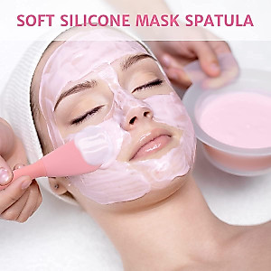 2 Pack Silicone Face Scrubber, 4 in 1 Facial Cleansing Brush, Handheld Face Wash Brush for Pore Cleansing, Gentle Exfoliating, Removing Blackhead, Blue and Pink