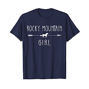 Rocky Horse Mountain Girl Shirt Gifts Horses Lover Riding T-Shirt
