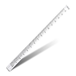 NUOBESTY 8pcs Transparent Triangular Ruler Plastic rulers Metric Ruler Machinist Ruler Clear Scale rulers Ruler for Transparent Small Ruler Architecture Supplies Classroom Supplies