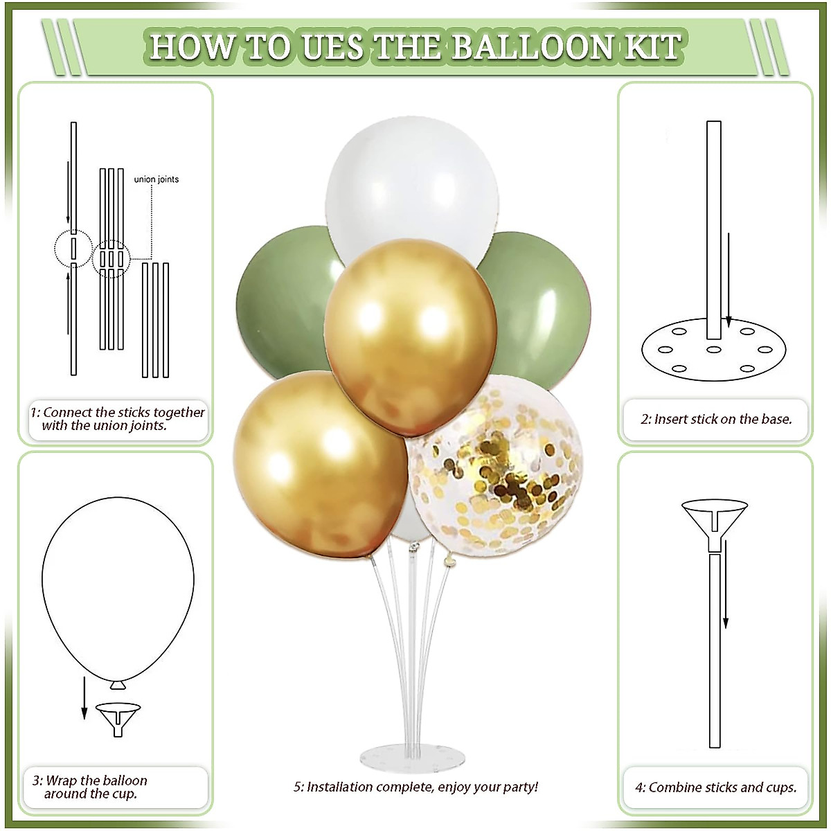 LFSTGN 310 Pcs Sage Green Bridal Shower Decorations, Bachelorette Party Decorations Favors - "BRIDE TO BE" Banner, Veil, Balloon, Photo Props, Tableware with Eucalyptus Leaf for 25 Guests