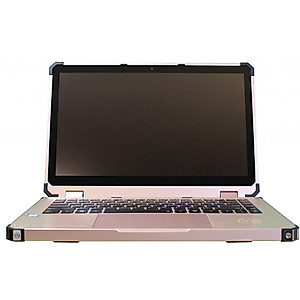 Emerald Computers Rugged Laptop with I7-8550U Quad Core, 8 Thread CPU, 16GB RAM 512GB SSD, 13.3 Inch 1080p Screen, Tenacious Model in Rose Gold, (14626167)