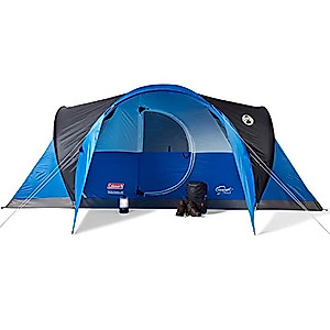 Coleman Camping Tent | 8 Person Montana Cabin Tent with Hinged Door