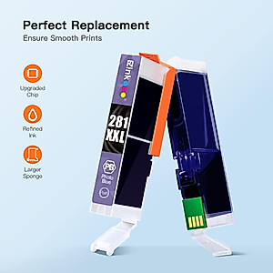 E-Z Ink (TM) Compatible Ink Cartridge Replacement for Canon CLI-281XXL CLI 281 XXL to use with PIXMA TS8120 TS9120 (Photo Blue, 1 Pack)