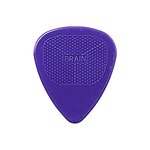 D'Andrea Snarling Dog Brain Nylon Guitar Picks 12 Pack with Tin Box (Purple, 0.60mm)