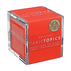 TableTopics - The Original - Conversation Starter Cards - 135 Questions to Break the Ice & Build Connection with Friends, Family, Workmates at Home, Parties, & Meetings