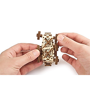 UGEARS Science STEM Mars Rover, DIY Engineering Activity, STEAM School Project, Mechanical Wooden Puzzle, Eco Building 3D Toy, Educational Gift for Kids & Teen, Boy Girl, Self-Assembly Craft Kit