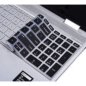 Keyboard Cover for HP 15.6 Laptop 15-dw 15-dy 15-ef 15-db/da/bs 15-bw/HP Envy x360 2-in-1 15.6 15-dy5033dx dy5073dx dy5399nr dy5599nr 15t-dw400/HP 17.3 Laptop 17-by/bs/ca 17-by4022wm by4025nr -Black