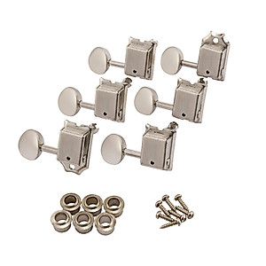 Fender Road Worn Vintage Style Electric Guitar Tuning Machine Heads & F Neckplate Chrome