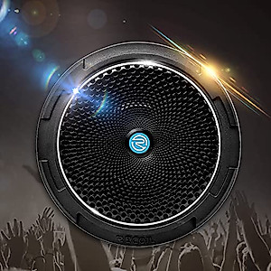 RECOIL SL1708 240 Watt 8" Under-Seat Slim Amplified Car Subwoofer with 99.99% Oxygen Free Copper Installation Wiring Kits