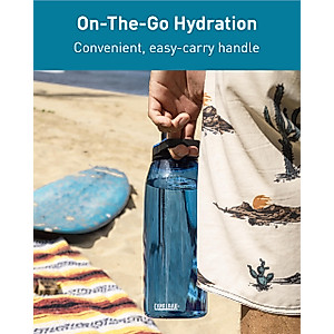 CamelBak Chute Mag BPA Free Water Bottle with Tritan Renew - Magnetic Cap Stows While Drinking, 50oz, Charcoal