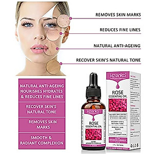 Rose Essential Oil, Face Rose Oil, Moisturizer Rose Oil, Anti Ageing & Anti Wrinkle Serum, Rose oil for Face, Skin Care - 30ml