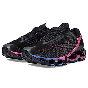 Mizuno Women's Wave Prophecy 12 Running Shoe, Black Oyster, 9