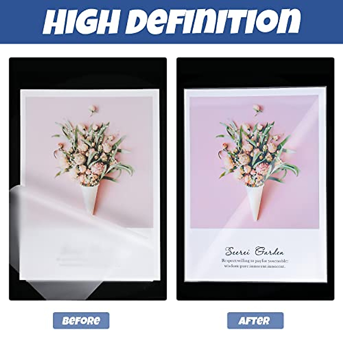 400 Pack 5.3 x 7.4 Inch Thermal Laminating Pouches 3 Mil Clear Laminating Sheets Plastic Laminating Paper Hot Glossy Laminator Pouches Office Laminating Supplies for Letter Photo Card ID Badge