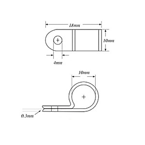 MARRTEUM Fence Wire Clamps Stainless Steel Fence Agricultural Fencing Cord Clips with Screws for Mounting 12-16 Gauge Wire to Vinyl, Wood or Metal Fence, 50 PCS
