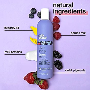 milk_shake Silver Shine Light Purple Shampoo for Blonde Hair - Blonde Toner for Brassy Hair