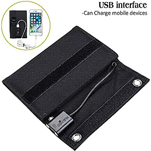 Solar Panels Portable Foldable Solar Panel Kit, Solar Panel 15W 5V Portable Solar Charger Foldable Monocrystalline Solar Cell for Power Station Phones Camping Garden Hiking Mobile Power