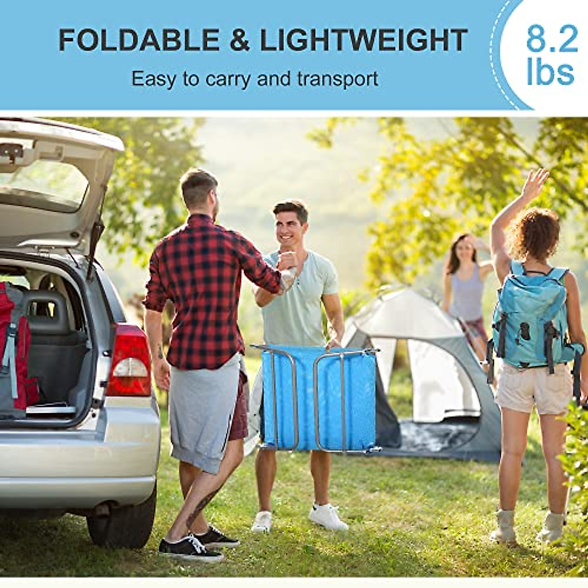 Outsunny Folding Chaise Lounge Pool Chairs, Outdoor Sun Tanning Chairs with Pillow, Reclining Back, Steel Frame & Breathable Mesh for Beach, Yard, Patio, Blue