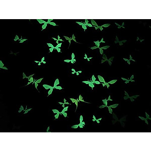 GramVine Glow in Dark Throw Blanket Butterfly Pattern All Season Fleece Blanket Soft Warm Bed Couch Blanket Perfect Gifting for Kids Adults