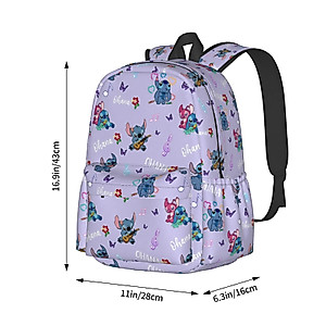 Travel Backpack, Notebook Laptop Bags For Men Women Weekend Outings Trip Book Bag Travel Hiking Camping Work Cartoon Cute Black 20