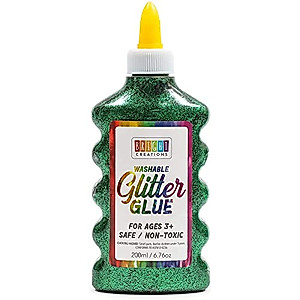 Glue with Glitter for Arts and Crafts, 8 Colors (6.76 Oz, 8 Pack)