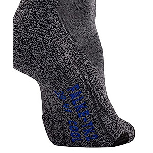FALKE Women's TK2 Explore Cool Hiking Socks, Mid Calf, Medium Padding, Breathable Quick Dry, Cooling, Lyocell, Grey (Asphalt Melange 3180), 5-6, 1 Pair