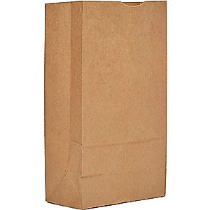 500 brown paper lunch bags 4 lb brown paper sacks bags lunch 4lb kraft brown paper bags sandwich brown paper bags 4 Pound Lunch Bags, Party Bags Pack of 500 brown lunch bags bulk (Brown)