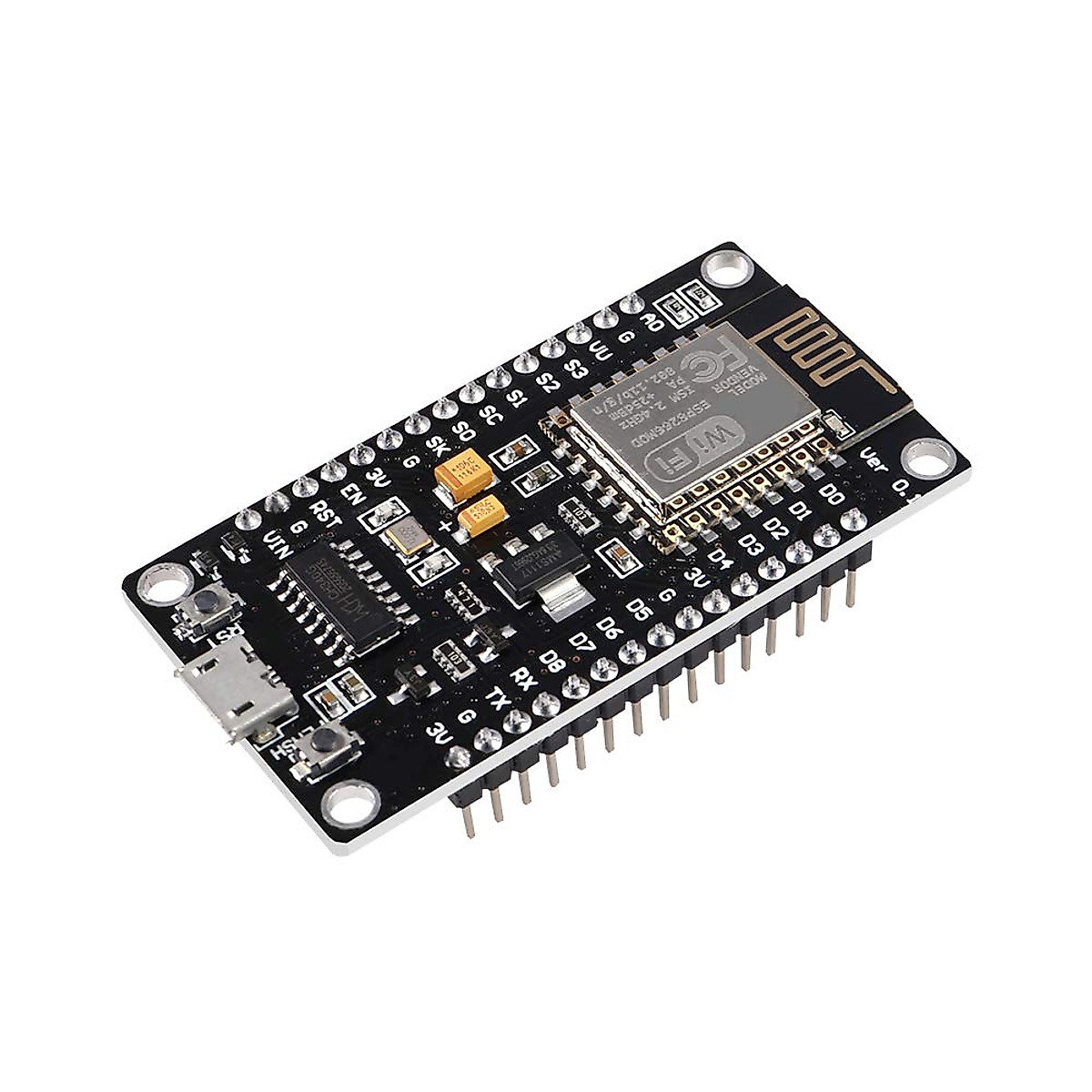 ACEIRMC 8pcs ESP8266 ESP-12E Serial Wireless Module CH340 NodeMcu V3 Lua WiFi Internet of Things New Version Development Board Compatible with Arduino IDE/MicroPython (8pcs)