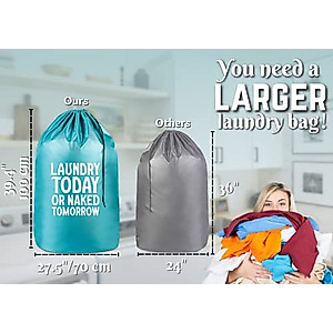 2 Pack Funny Laundry Bags Extra Large Heavy Duty, Travel Laundry Bags for Dirty Clothes, Unique Design College Laundry Bag, 27.5" x 39.4" (70 x 100cm) Dirty Clothes Organizer - Laundry Today