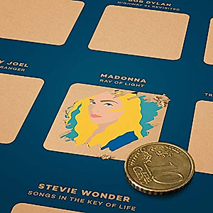 Enno Vatti 100 Albums Scratch Off Poster - Top Music of All Time Bucket List (16.5" x 23.4")- Ultimate Gift for Music Lovers, Christmas, Easter, Valentine's Day