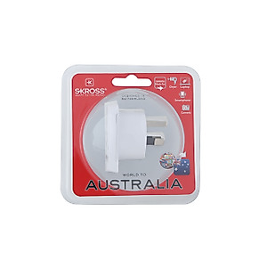 Skross World to Australia/China Country Travel Adaptor, White