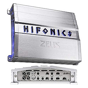 Hifonics ZG-600.4 600W Zeus Gamma Series 4-Channel Car Audio Subwoofer Amplifier with Gravity Magnet Phone Holder