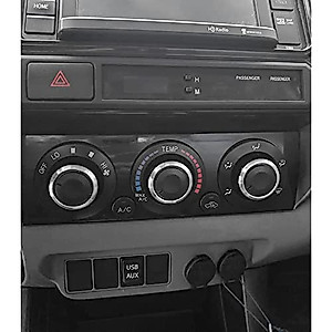 JDMCAR Compatible with Toyota Tacoma 2005-2015 A/C Air Conditioning Control Switch Knob Button, HVAC Control Knob Tacoma Heater Temperature HVAC Fan Control Knob - (A Set of 3 Knobs)