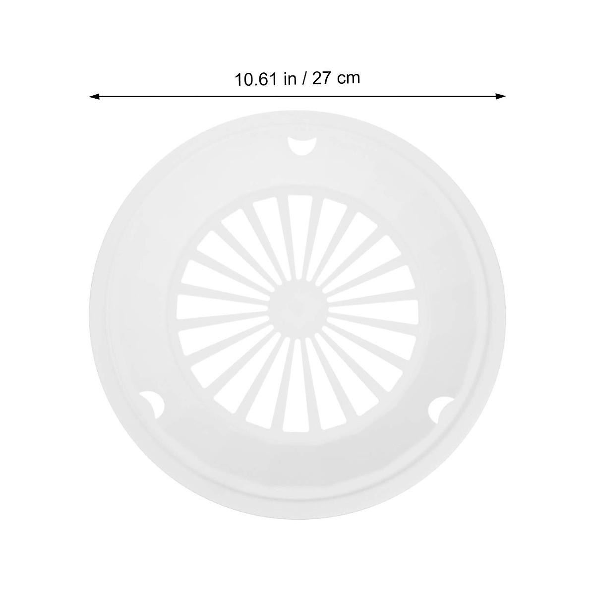 Hemoton 10pcs Grill Plate Food Service Tray Reusable Paper Plate Countertop Fruit Basket Plastic Tableware Tray Cutlery Tray Plastic Pallet Picnic Supplies Oval Salad Plate White Travel