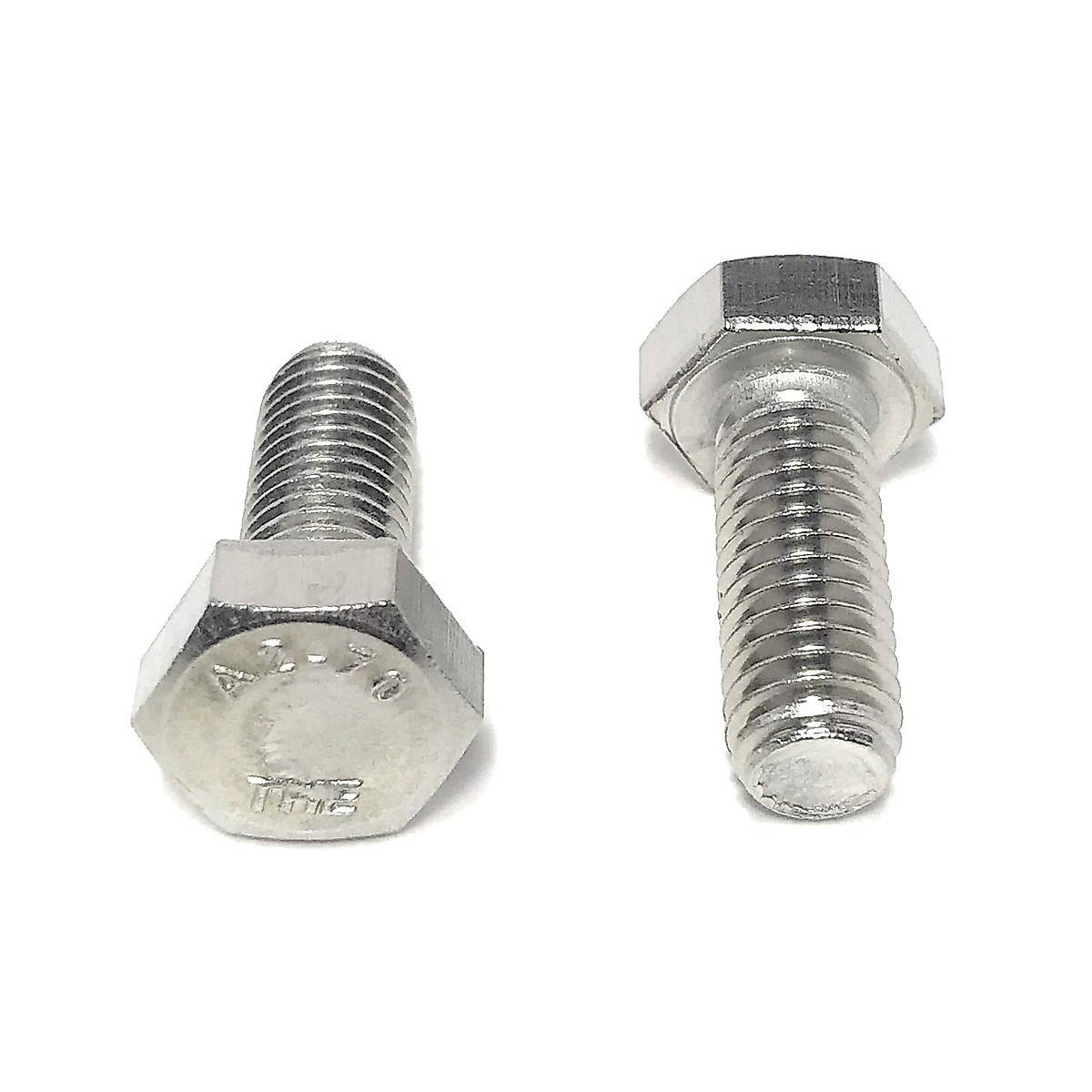 M8-1.25 X 20 Hex Head Cap Screw Hex Bolts DIN933 (M8x20) Full Thread A2-70 Stainless Steel (25 Pieces)