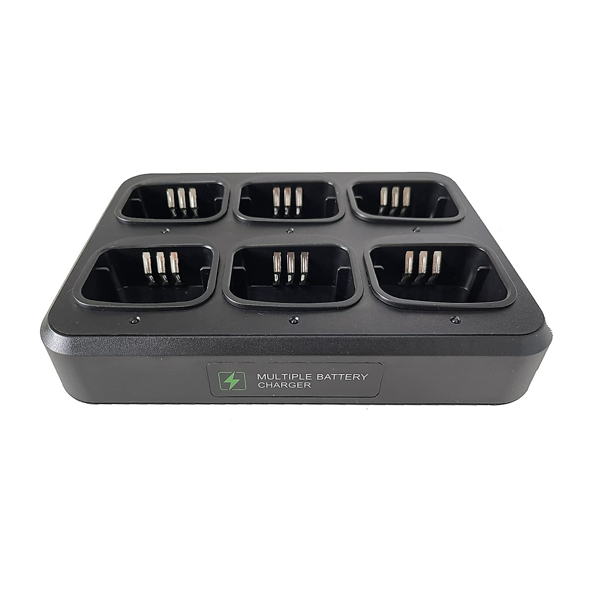 Teseko Six-Way Charger Multi Unit Charger for Motorola NNTN4497CR NNTN4497DR NNTN4496 CP040 CP140 CP150 CP160 CP180 CP200 CP200D CP250 CP380 PR400 EP450 EP450S DEP450 GP3688 GP3188（Thick Version）