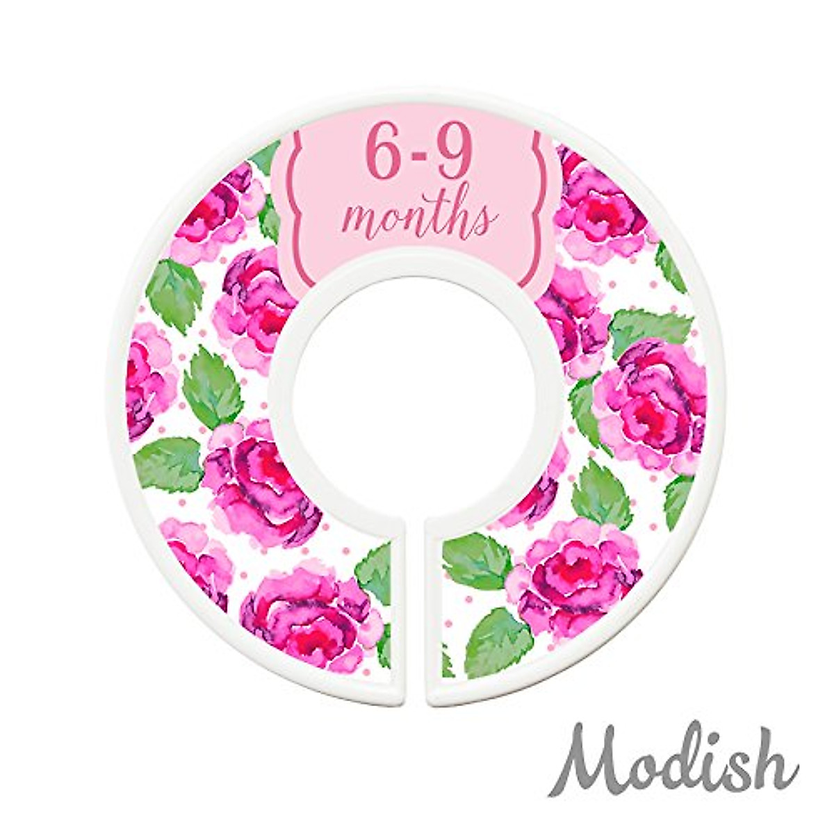 Modish Labels Baby Clothes Size Dividers, Baby Closet Organizers, Size Dividers, Baby Closet Organizers, Closet Dividers, Clothes Organizer, Nursery, Girl, Boho, Flowers, Roses, Dots (Baby)