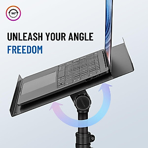 CAHAYA Projector Tripod Stand Adjustable: Height 26 to 51.5in Projector Laptop Stand Portable Multifunctional DJ Rack Stand for Outdoor Movies Computer Book DJ Equipment CY0331