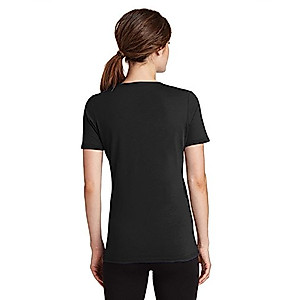 Port & Company Ladies Performance Blend V-Neck Tee Jet Black