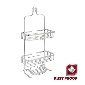 Glacier Bay Rustproof Over-the-Shower Caddy in Satin Chrome