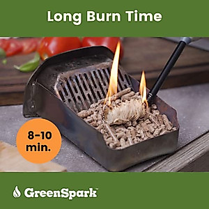 GreenSpark 70 Pcs Natural Fire Starters for Grill, Smoker, Pizza Oven,BBQ,Fireplace, Wooden & Pellet Stove, Fire Pit, Long Burn, Waterproof,All Weather, Safe for Indoor/Outdoor Use