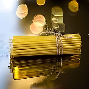 Pure Beeswax Church Candles, Orthodox Church Tapers 7.5 Inches (19 cm), Handmade, 50 candles