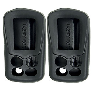 Keyless2Go Replacement for New Silicone Cover Protective Cases for Viper Python Remote 479V - Black - (2 Pack)
