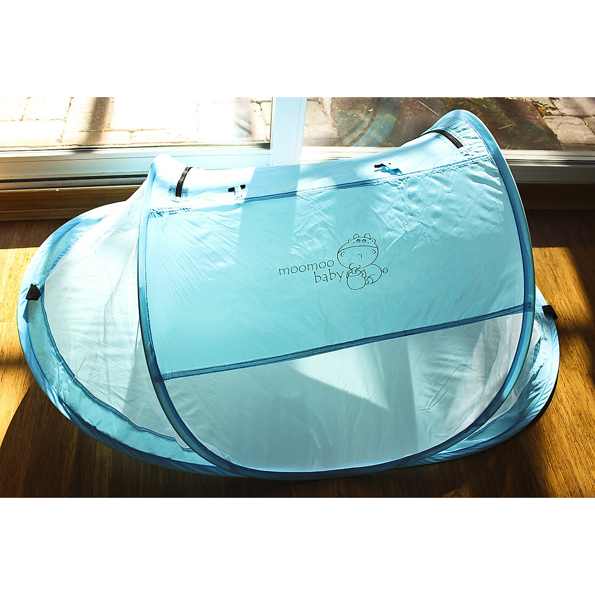 MooMooBaby Pop-Up Baby Beach Crib Tent